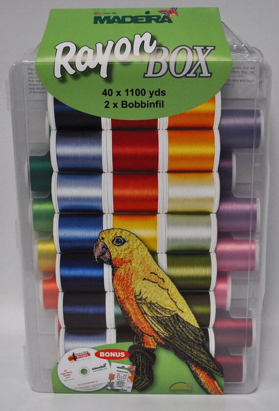 Madeira Incredible Threadable Embroidery Box 40 Spools | Etsy