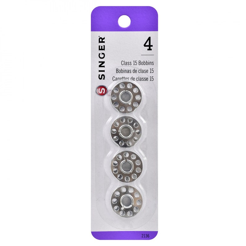 Singer Metal Bobbins Class 15 4 Count - Etsy
