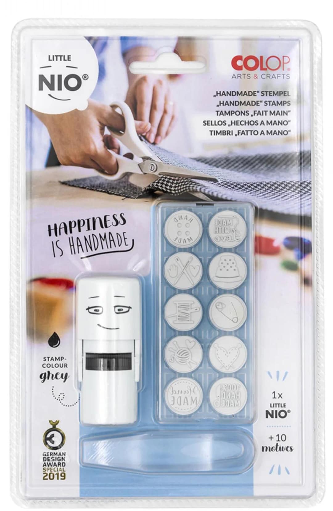 COLOP Little NIO Handmade Stamp Kit With Textile Ink 168841 - Etsy