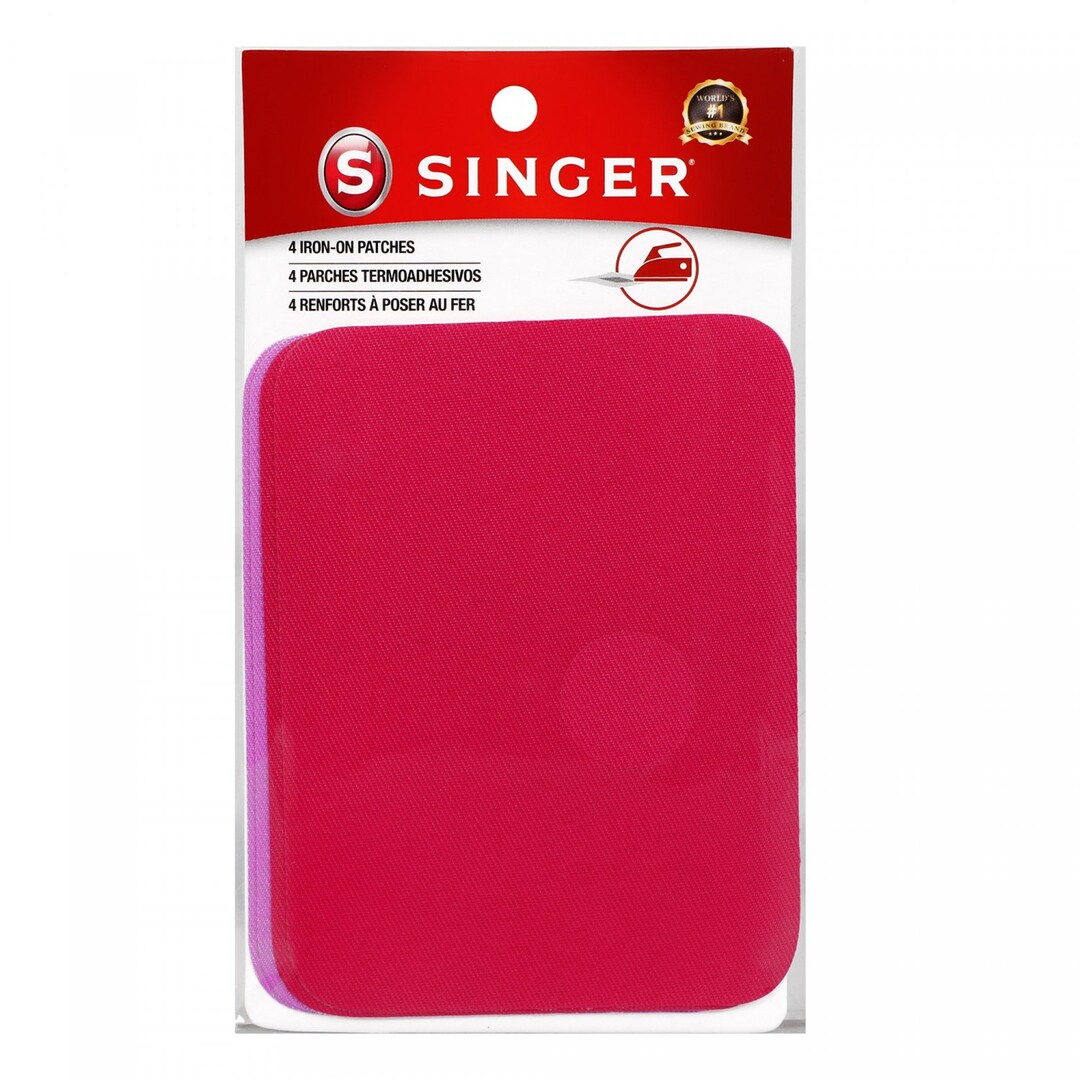 Singer Iron-on Twill Patches Bright Magenta and Purple 4ct - Etsy