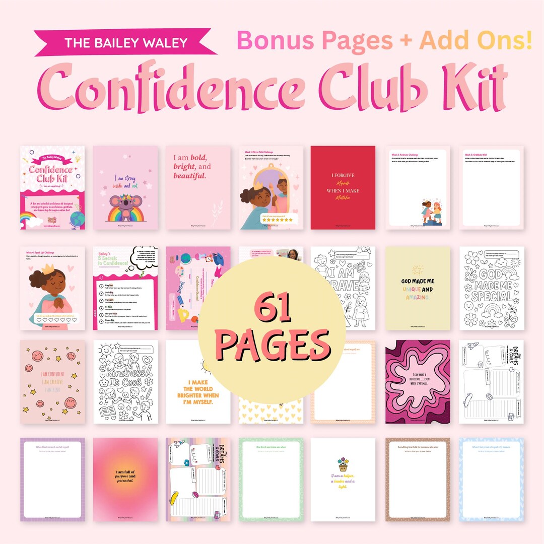 Confidence Club Kit for Kids – Which Includes the Original Workbook ...