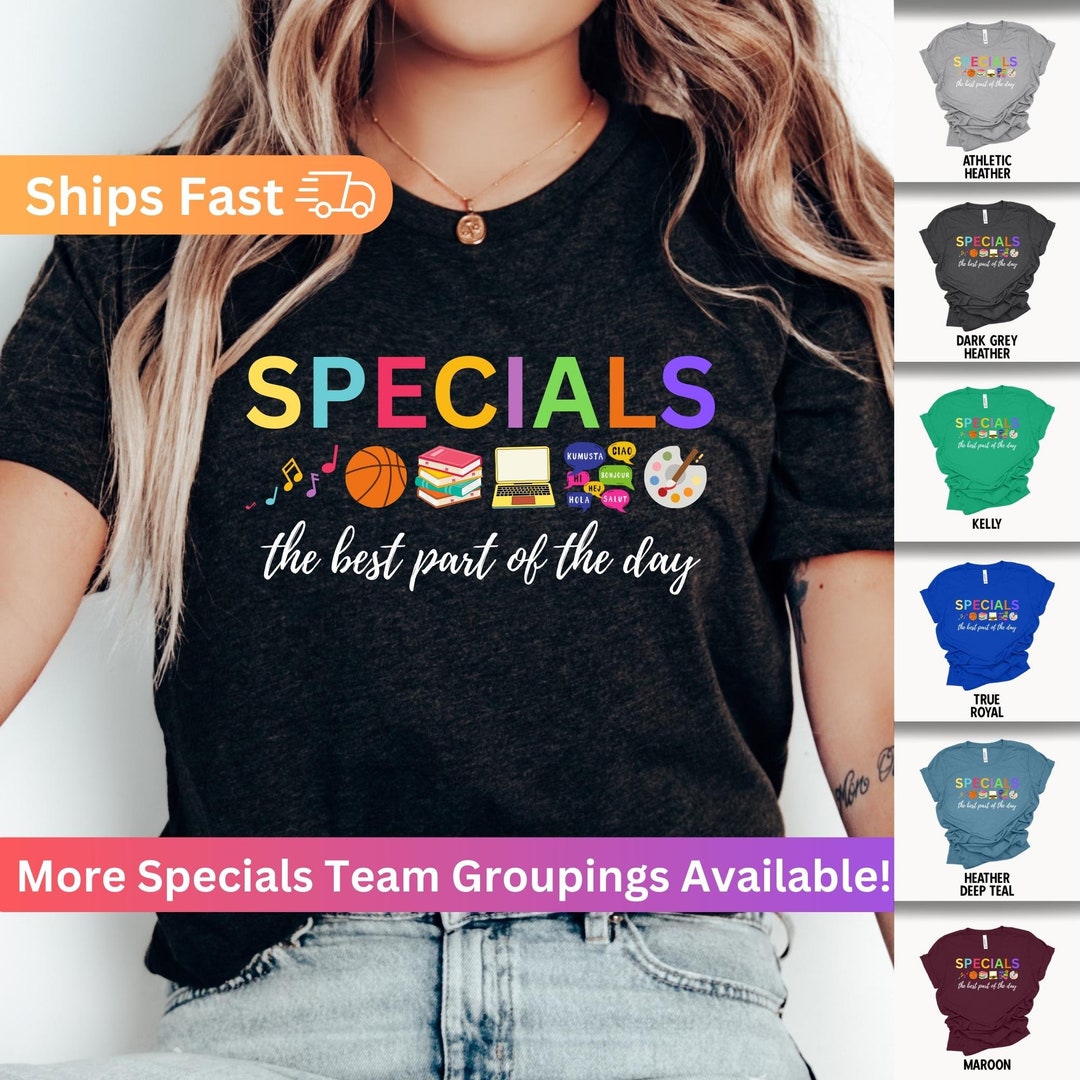 Specials Shirt Teacher Shirt PE Teacher Shirt Music Teacher Shirt Art ...