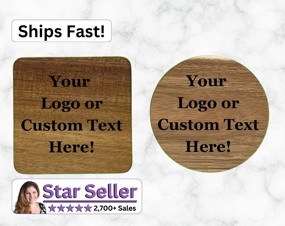 Branded Logo Coasters, Personalized Realtor Gift, Lender Closing Gift ...