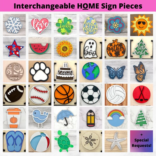 Interchangeable Welcome Sign - Etsy