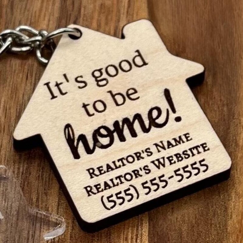 Realtor Keychain - Etsy