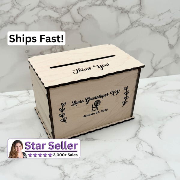 Quinceanera Card Box - Etsy