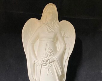 Ceramic Angel Ready to Paint - Etsy