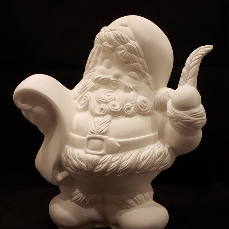 Ceramic Bisque Santa - Etsy