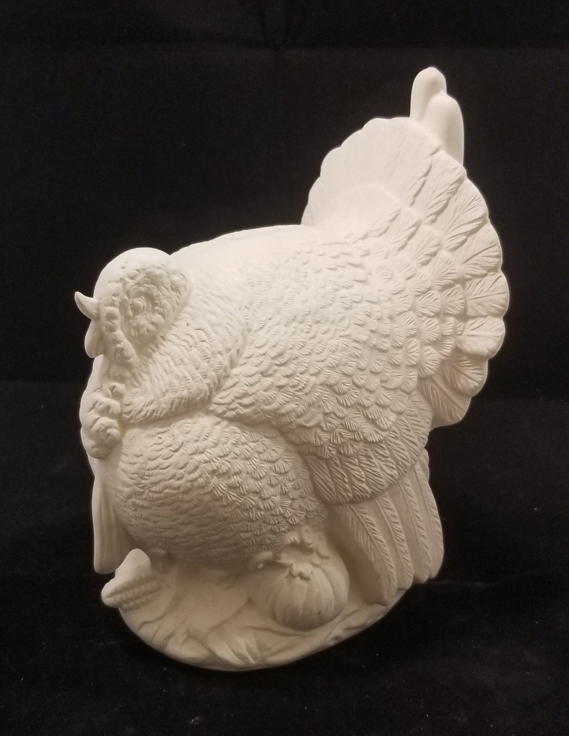 Ceramic Turkey Unfinished Bisque Unpainted Thanksgiving | Etsy