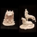 Unpainted Ceramic Wolf Family, Unfinished Bisque Wolves, Ready to Paint ...