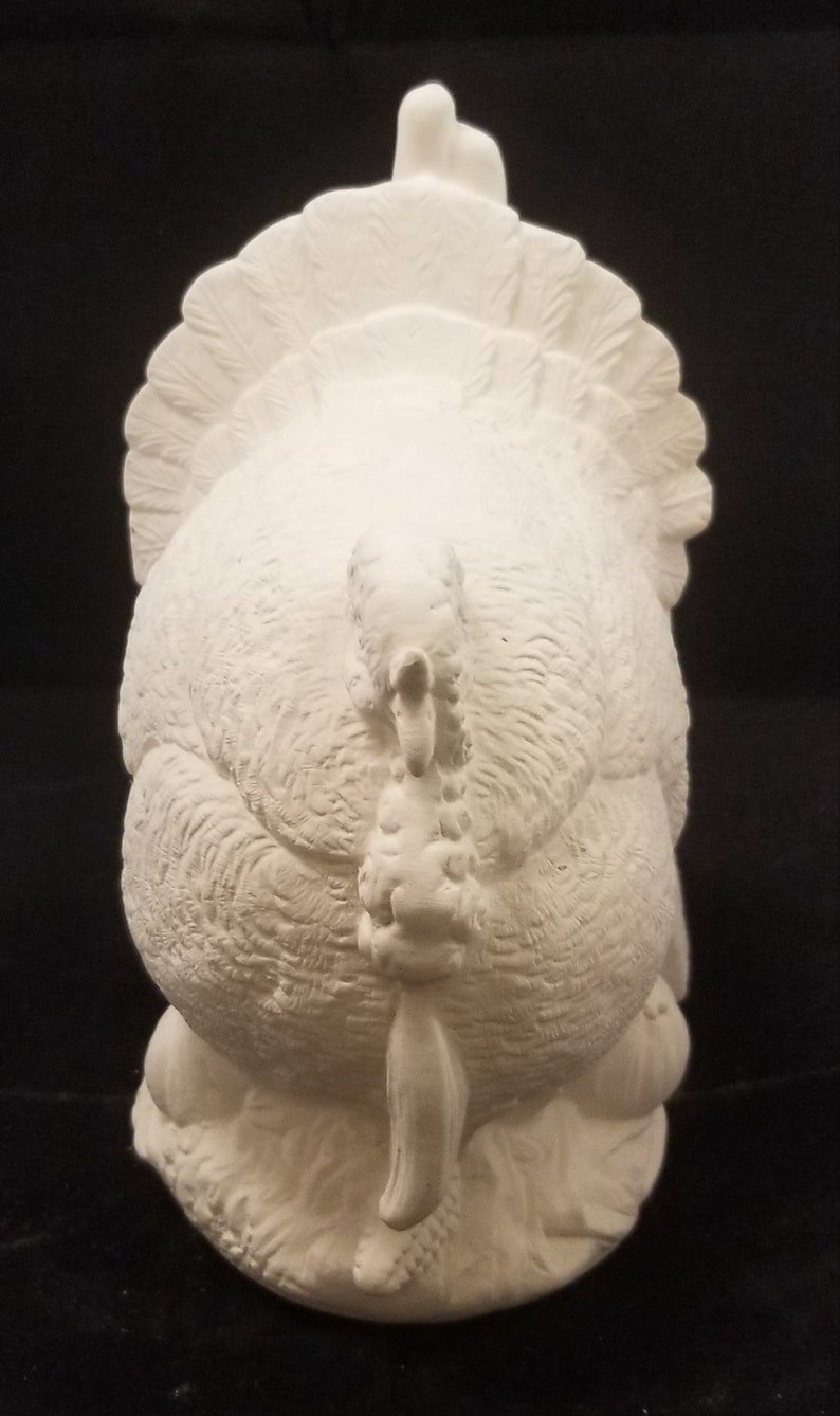 Ceramic Turkey, Unfinished Bisque, Unpainted Thanksgiving Ceramics, 8 ...