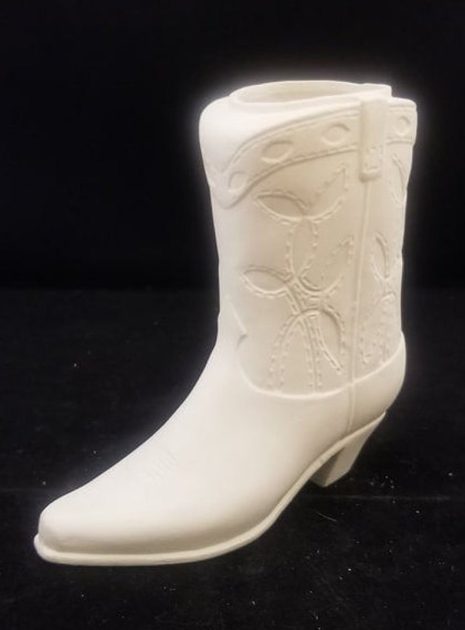 Unpainted Ceramic Boot Cowboy Boot Unfinished Bisque - Etsy