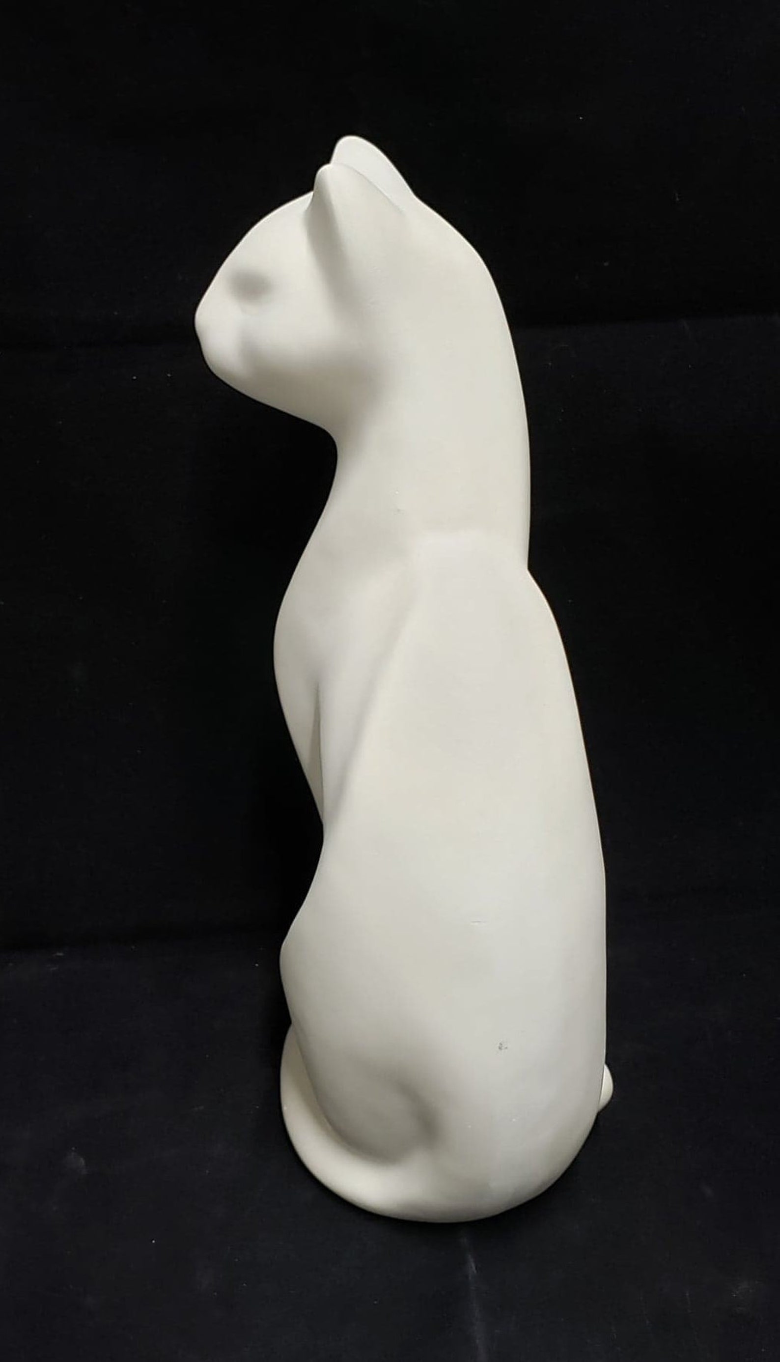 Unpainted Ceramic Modern Cat, Bisque, Unfinished Ceramics, Plain Cat ...