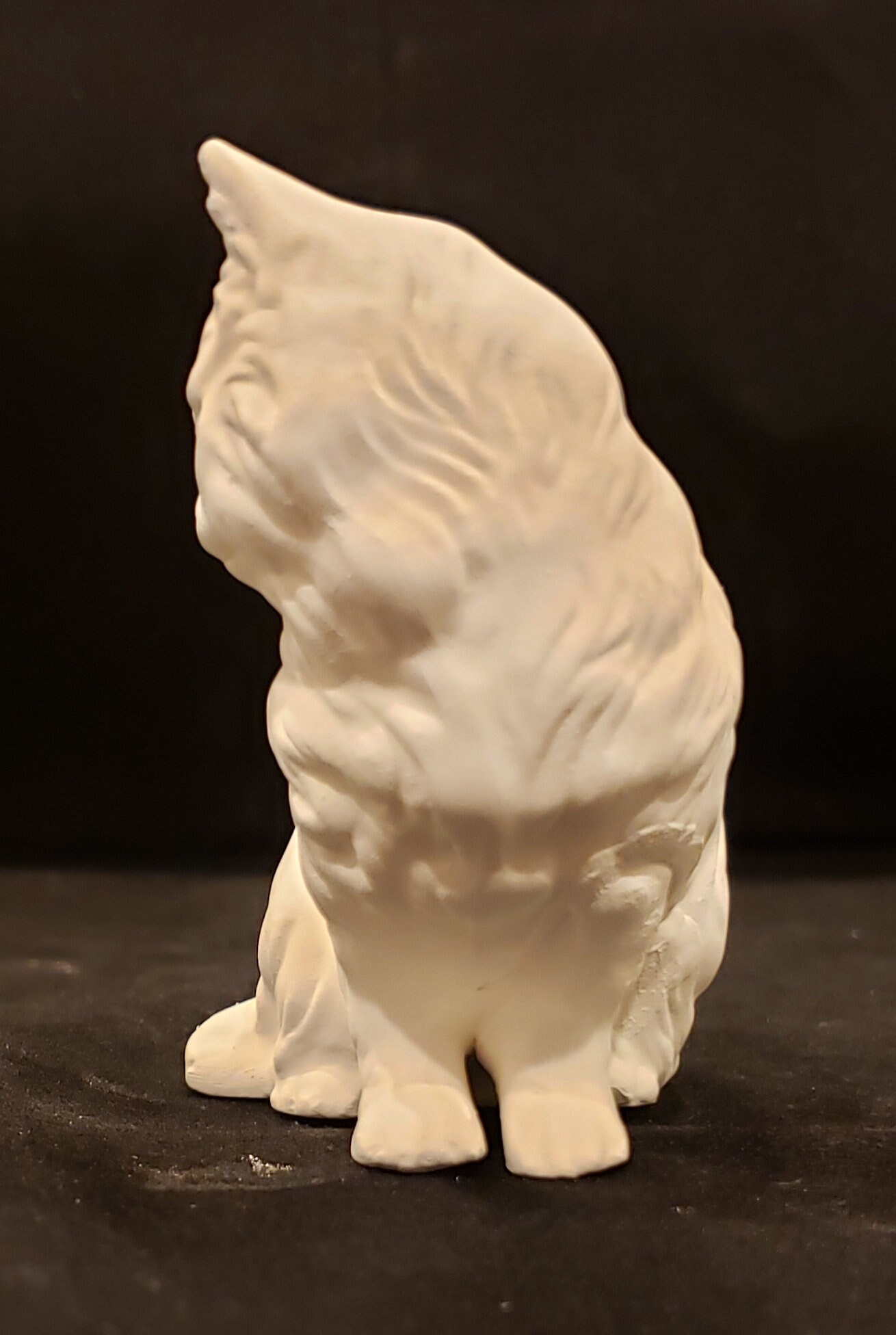 Unpainted Ceramic Small Persian Cat Bisque Unfinished - Etsy