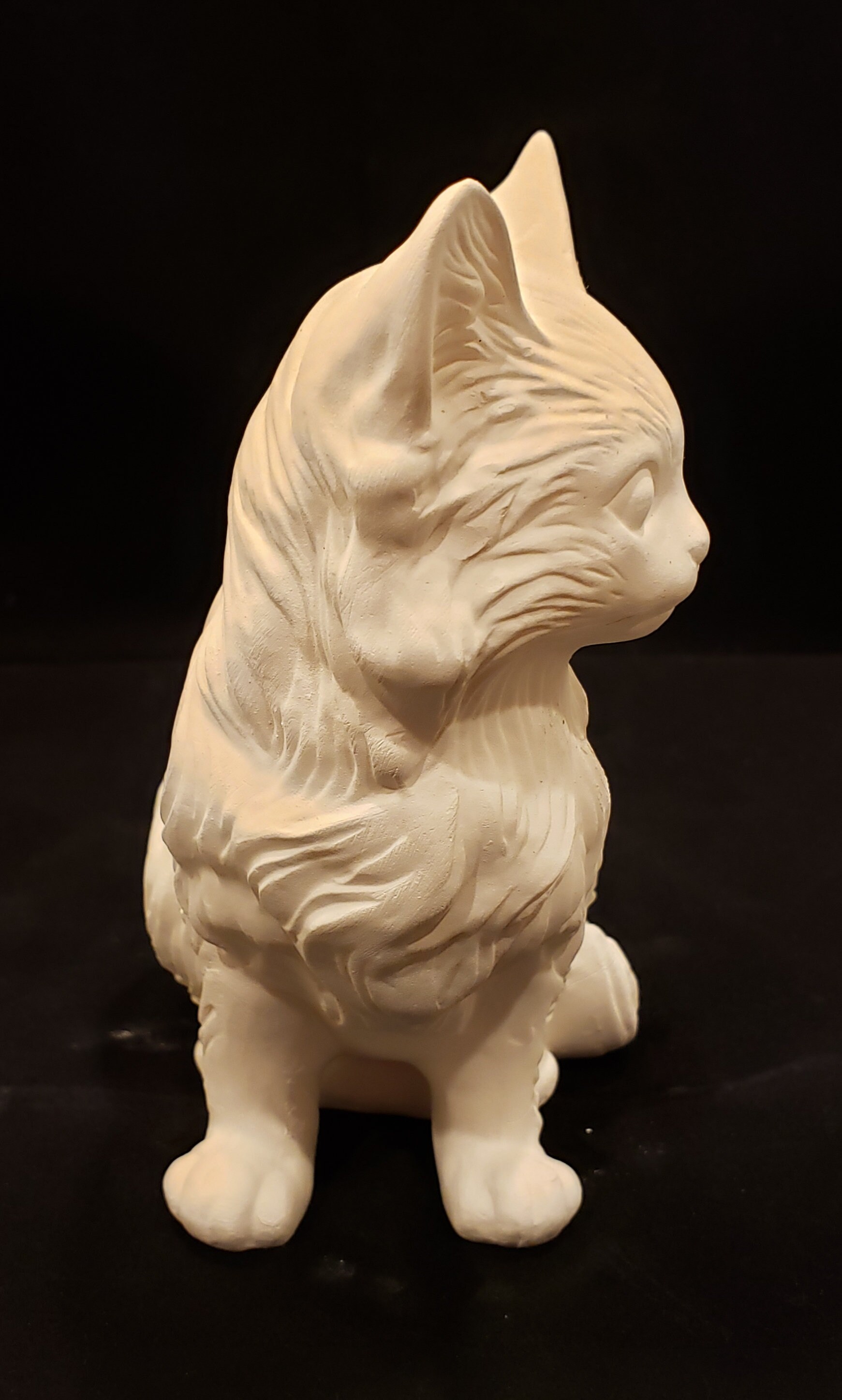 Unpainted Ceramic Persian Cat Bisque Unfinished Ceramics | Etsy