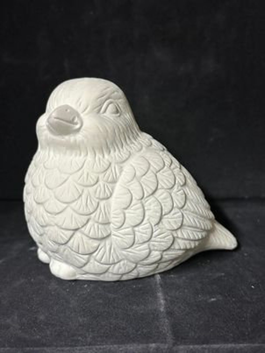 Unpainted Ceramic Plump Bird, Unfinished Bisque, Ready to Paint ...