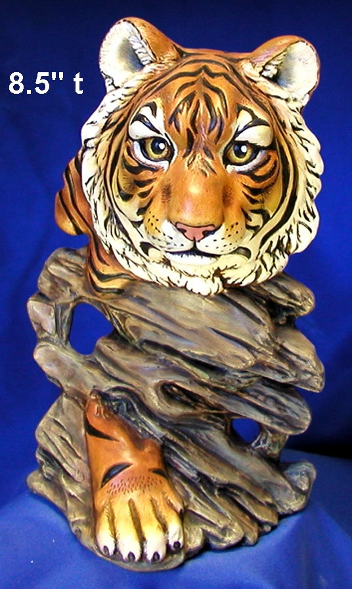 Unpainted Ceramic Emerging Tiger, Unfinished Ceramic Bisque, School ...