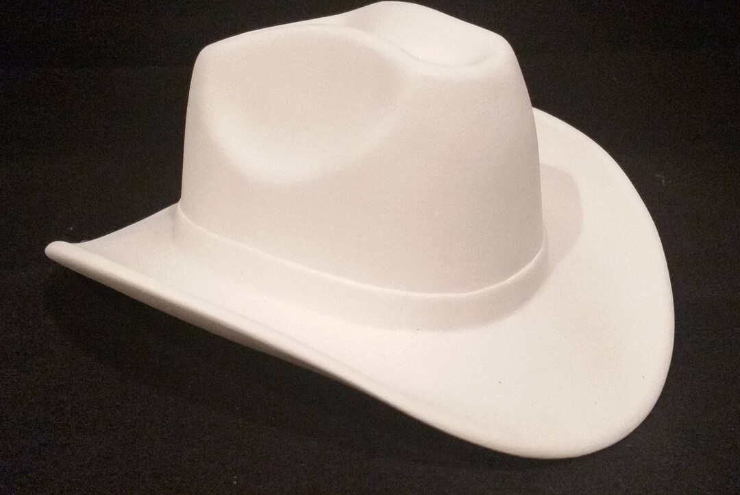 Ceramic Cowboy Hat, Unfinished Bisque, Unpainted Ceramics, Country Boy ...