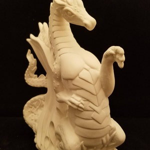 Unpainted Ceramic FIRE Dragon, Unfinished Bisque, Unpainted Ceramics ...