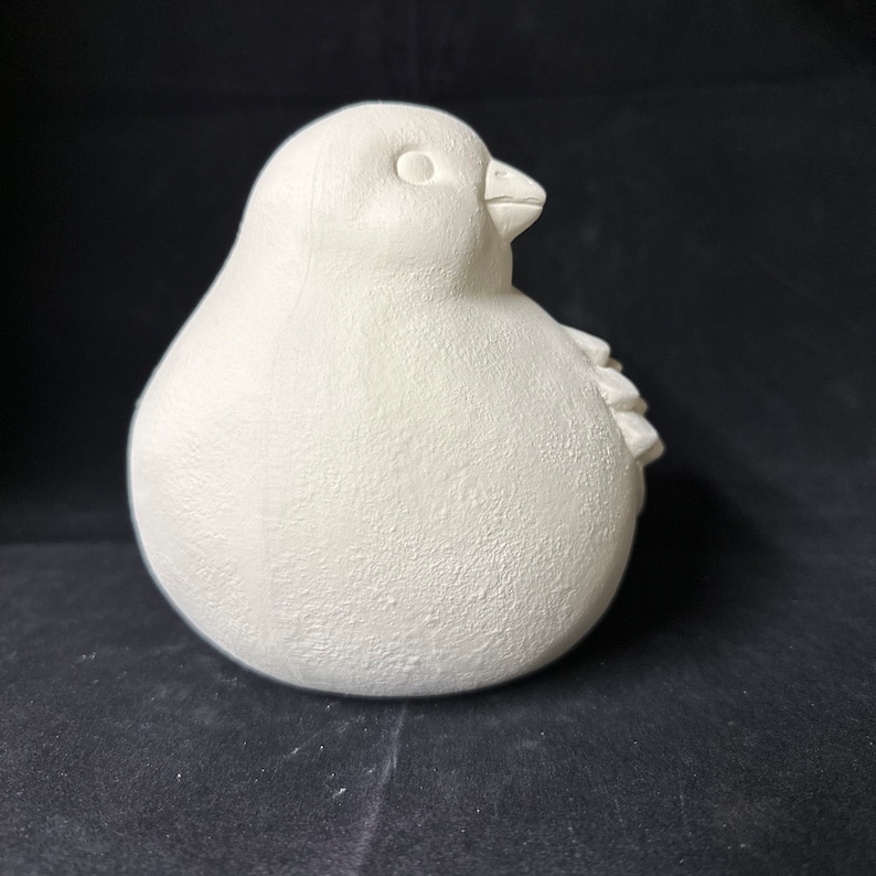 Unpainted Ceramic Large Bird, Unfinished Bisque, Ready to Paint ...