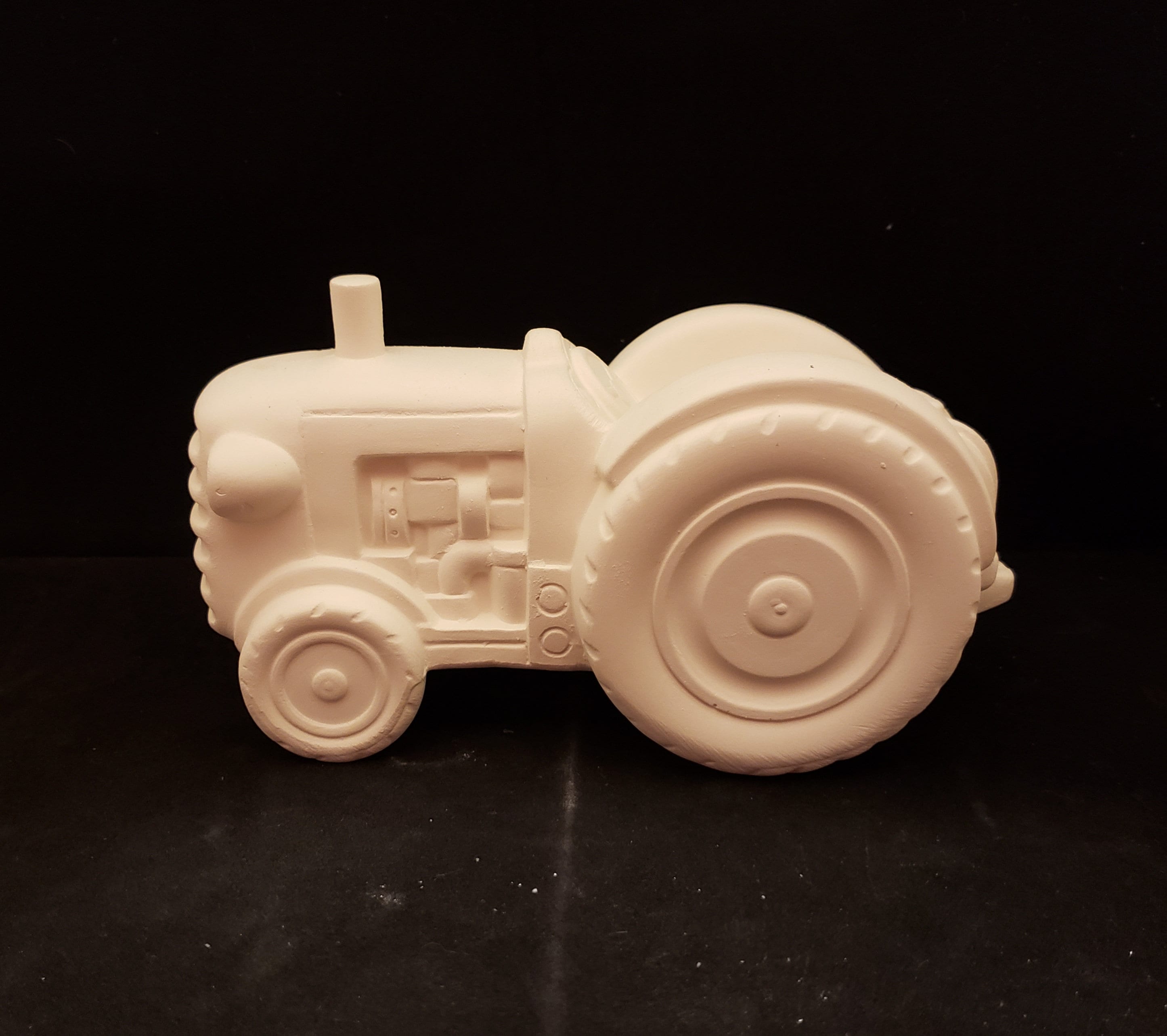 Unpainted Ceramic Tractor, Unfinished Bisque, Farm Tractor, Ready to ...