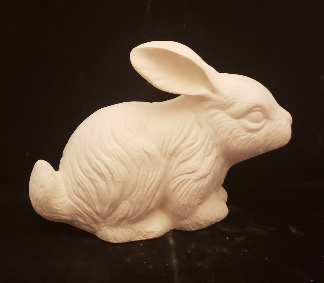 Unpainted Ceramic Bisque Small Rabbit Unfinished Ceramics - Etsy