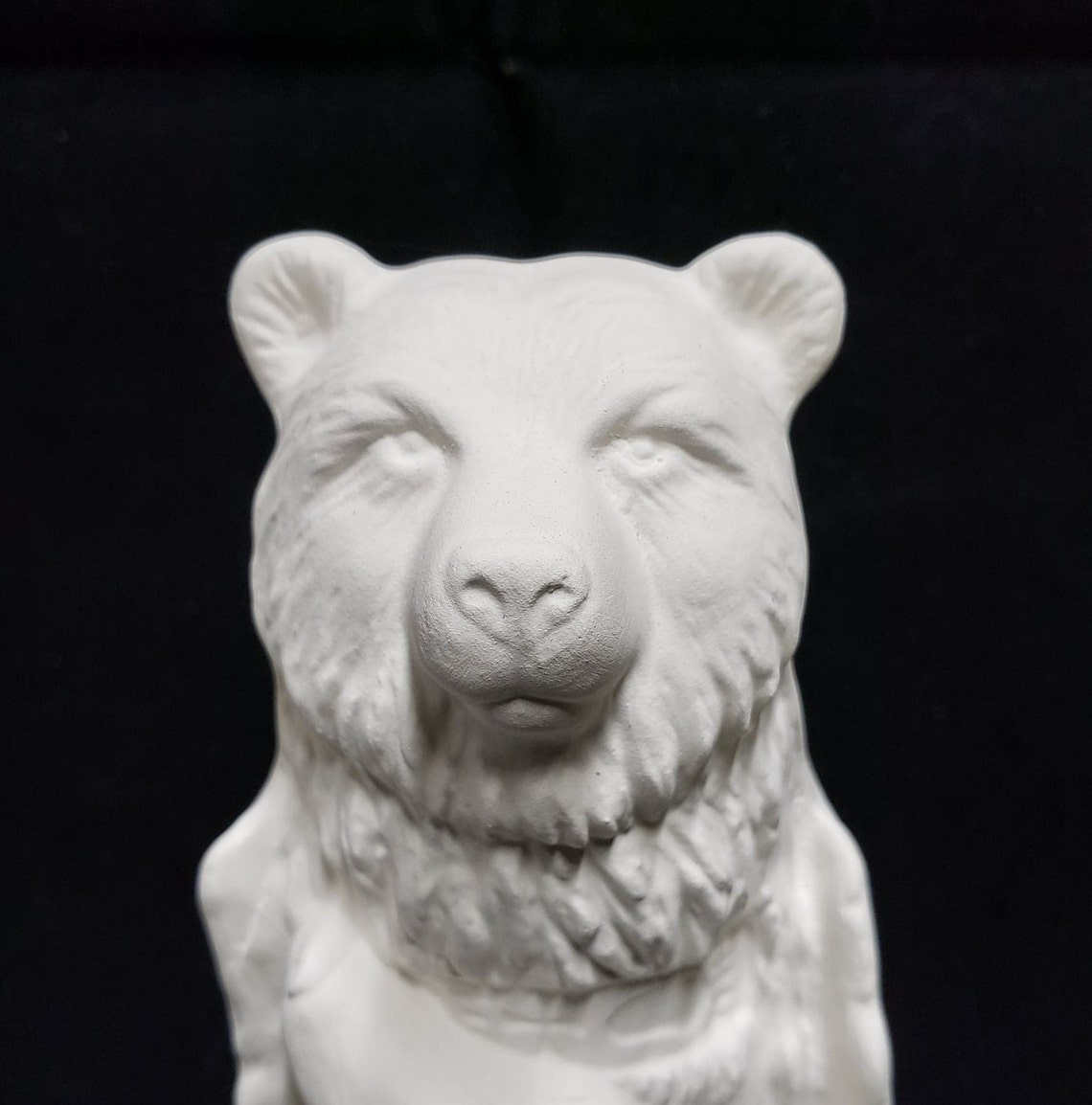 Unpainted Ceramic Bear-wolf-bobcat Totem Pole 7 Tall | Etsy