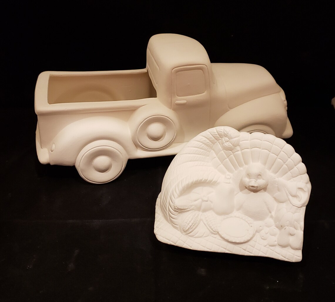 Unpainted Ceramic Thanksgiving Turkey Insert Unfinished | Etsy