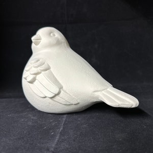 Unpainted Ceramic Large Bird, Unfinished Bisque, Ready to Paint ...