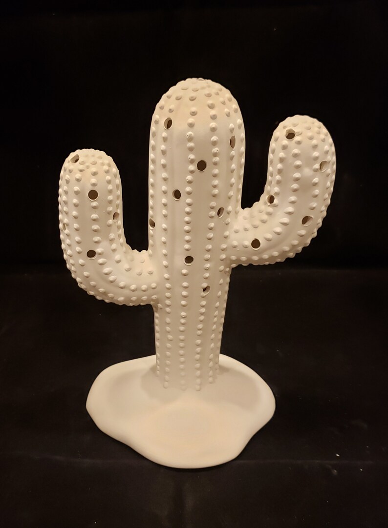 Unpainted Ceramic Cactus Unfinished Bisque 8 Tall | Etsy