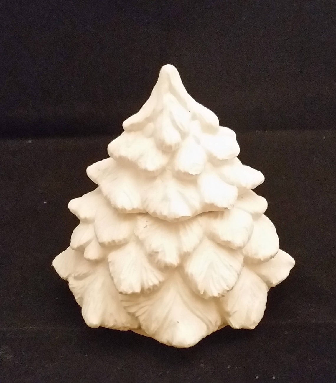 Unpainted Ceramic Tealight Christmas Tree, Unfinished Bisque, Christmas ...
