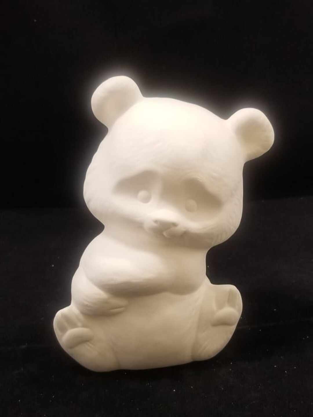 Unpainted Ceramic Cute Panda, Unfinished Bisque, Ceramics Figurine ...