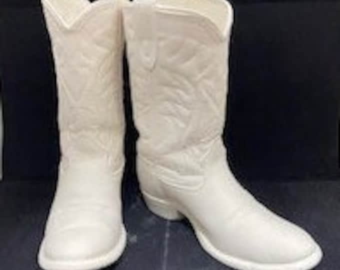 Unpainted Ceramic Boot, Realistic Cowboy Boots, Unfinished Bisque, Cowboy Boot, Left & Right ...