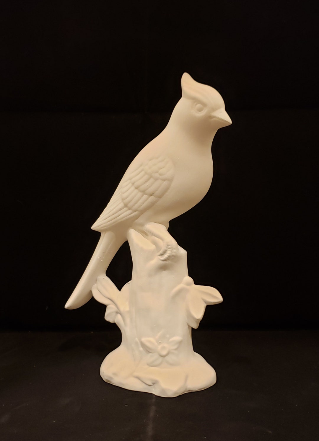 Unpainted Ceramic Cardinal, Unfinished Bisque, Ready to Paint Ceramics ...