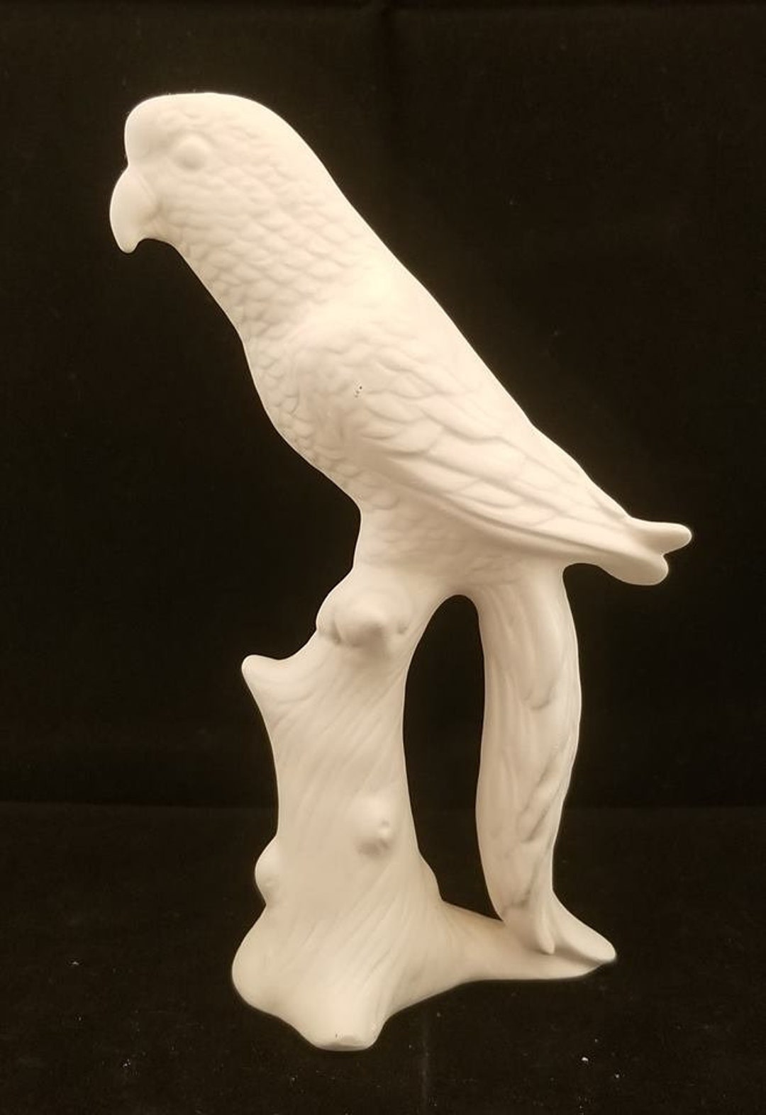 Unpainted Ceramic Parrot, Unfinished Bisque, Ready to Paint Ceramics, 6 ...