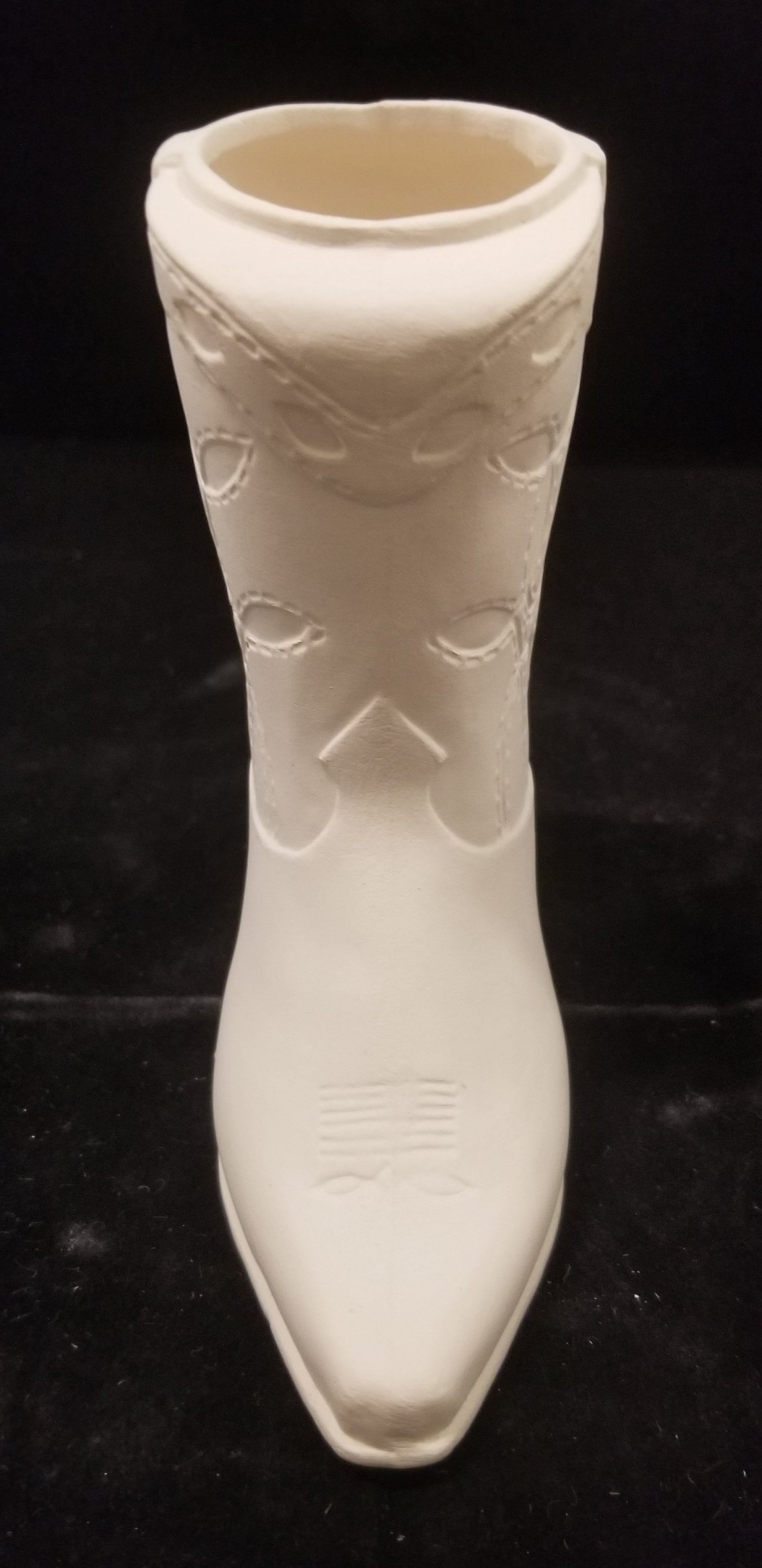 Unpainted Ceramic Boot Cowboy Boot Unfinished Bisque - Etsy