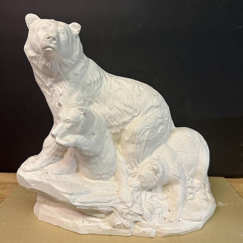 Unpainted Bisque Bears - Etsy