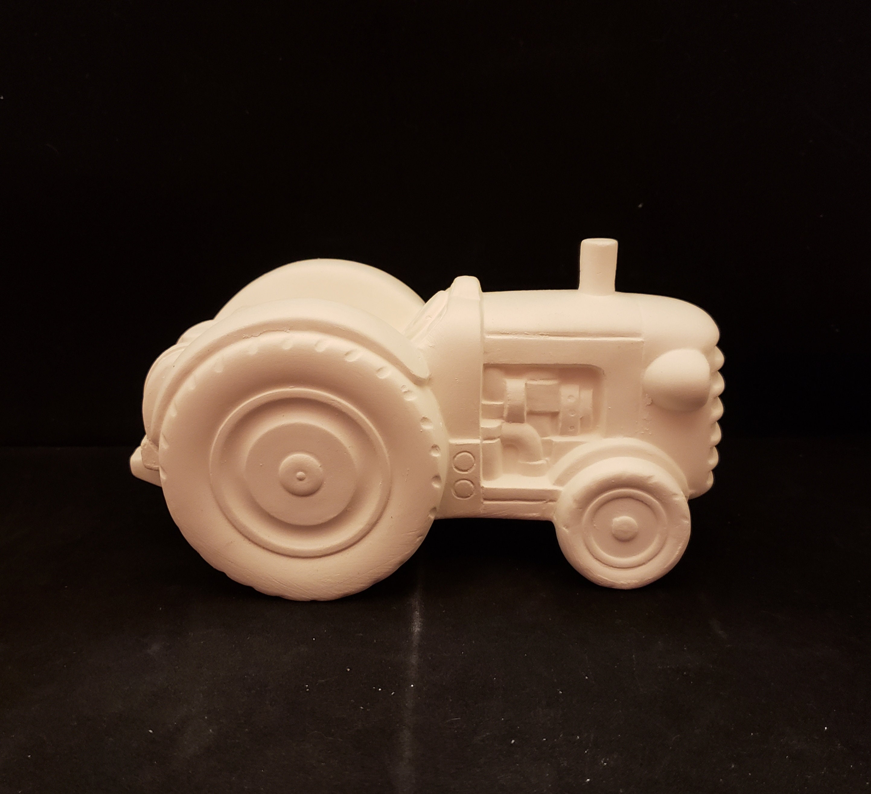 Unpainted Ceramic Tractor Unfinished Bisque Farm Tractor | Etsy