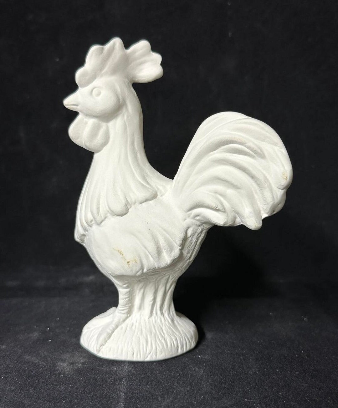 Unpainted Ceramic Small Standing Rooster, Unfinished Bisque, 5" Tall ...