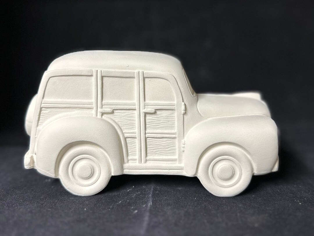 Unpainted Ceramic Woody Van, Woody Car, Unfinished Bisque, Woody, Ready ...