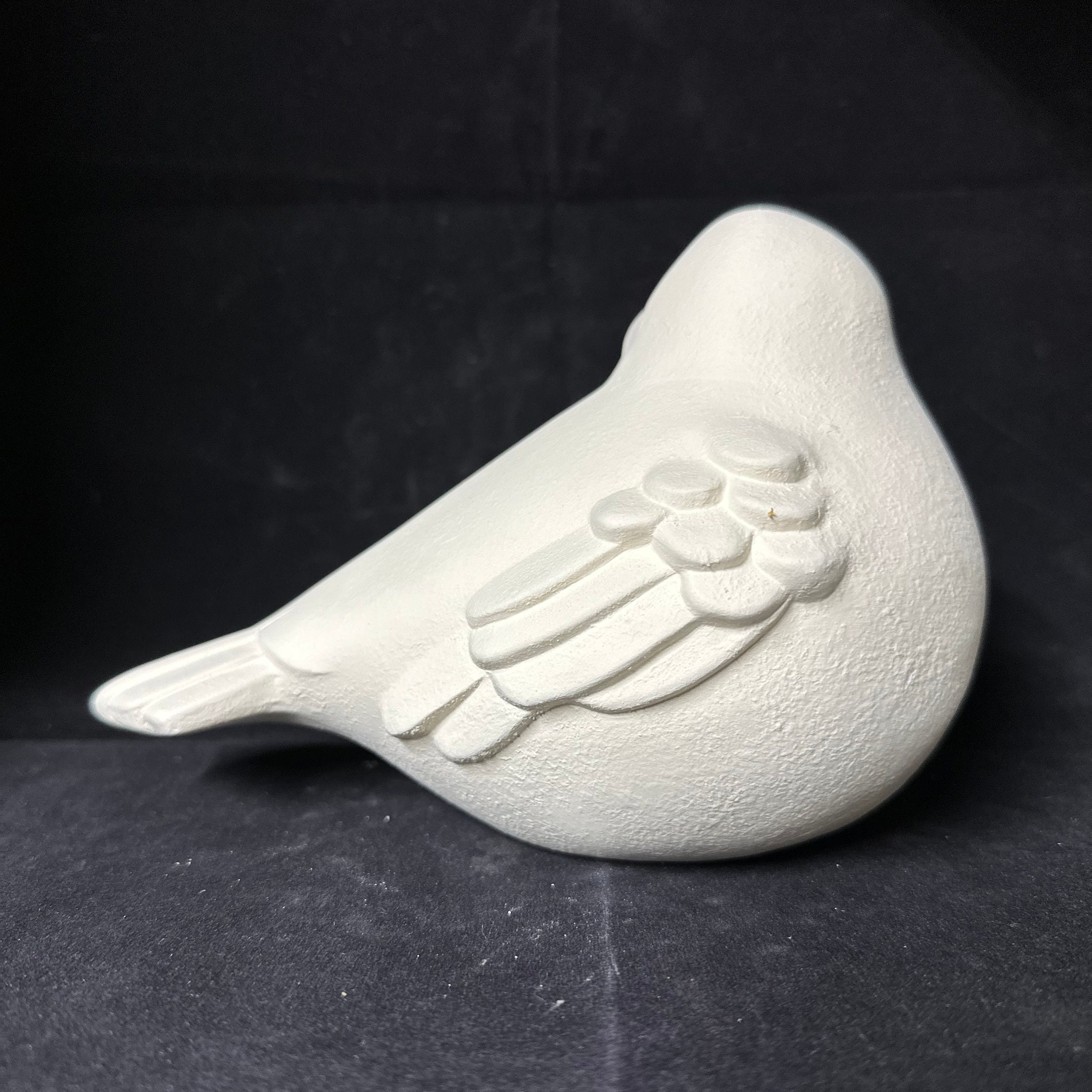 Unpainted Ceramic Large Bird, Unfinished Bisque, Ready to Paint ...