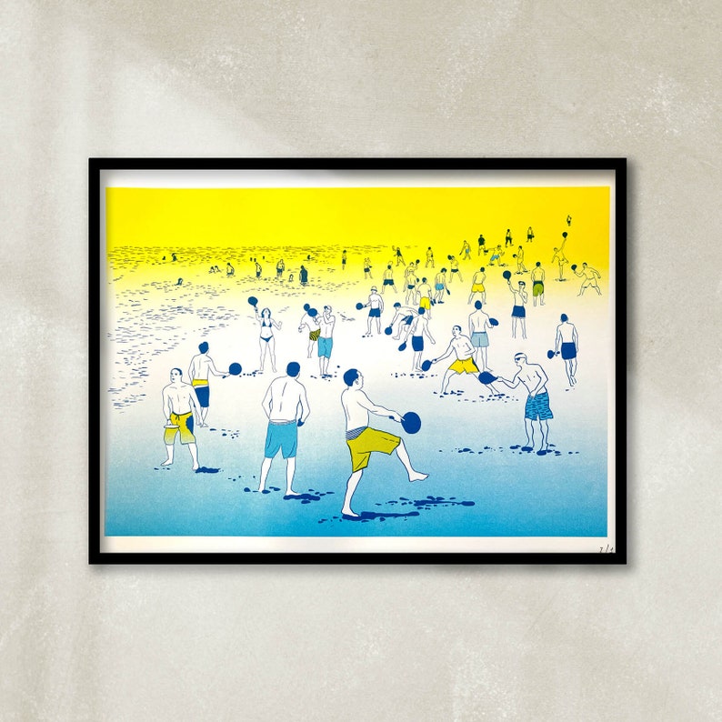 Where’s Waldo? Blue & Yellow | High Quality Risograph Print | A3 | 3 ...