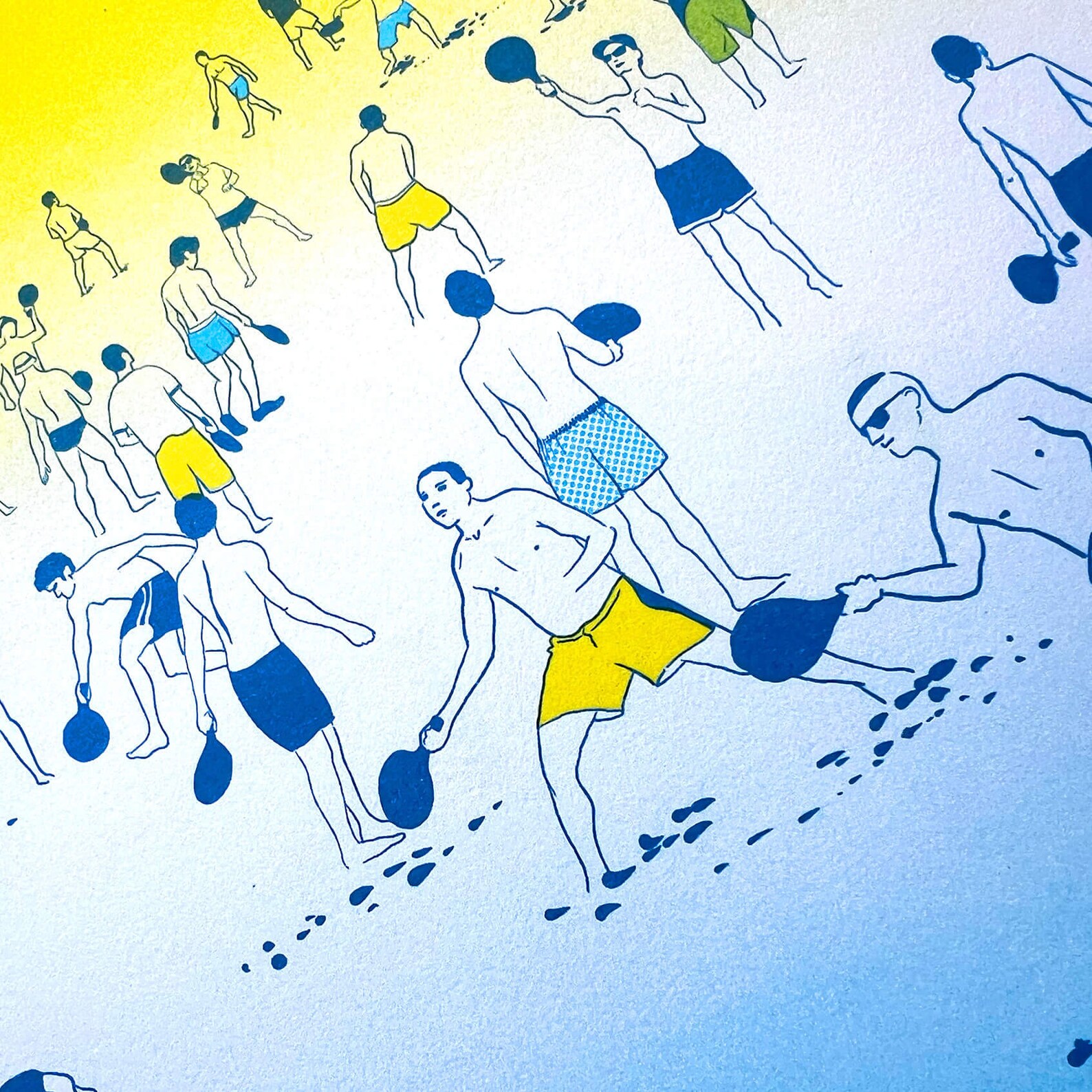 Where’s Waldo? Blue & Yellow | High Quality Risograph Print | A3 | 3 ...