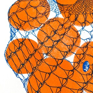 Oranges | High Quality Risograph Print | A3 | 3 Colors | Prints | Art ...