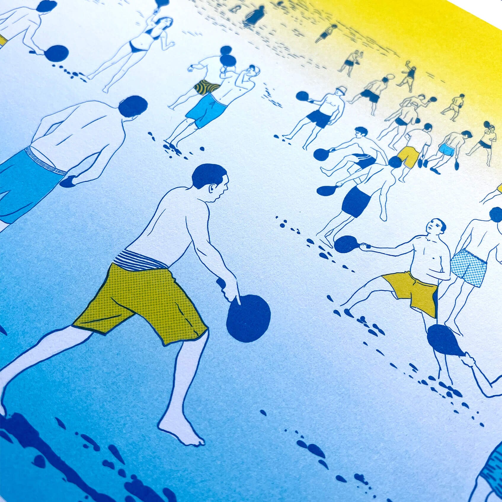 Wheres Waldo Blue & Yellow High Quality Risograph Print A3 3 Colors ...