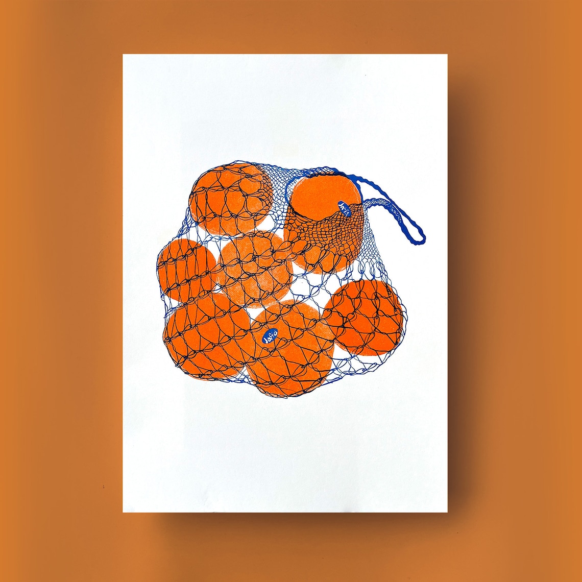 Oranges | High Quality Risograph Print | A3 | 3 Colors | Prints | Art ...
