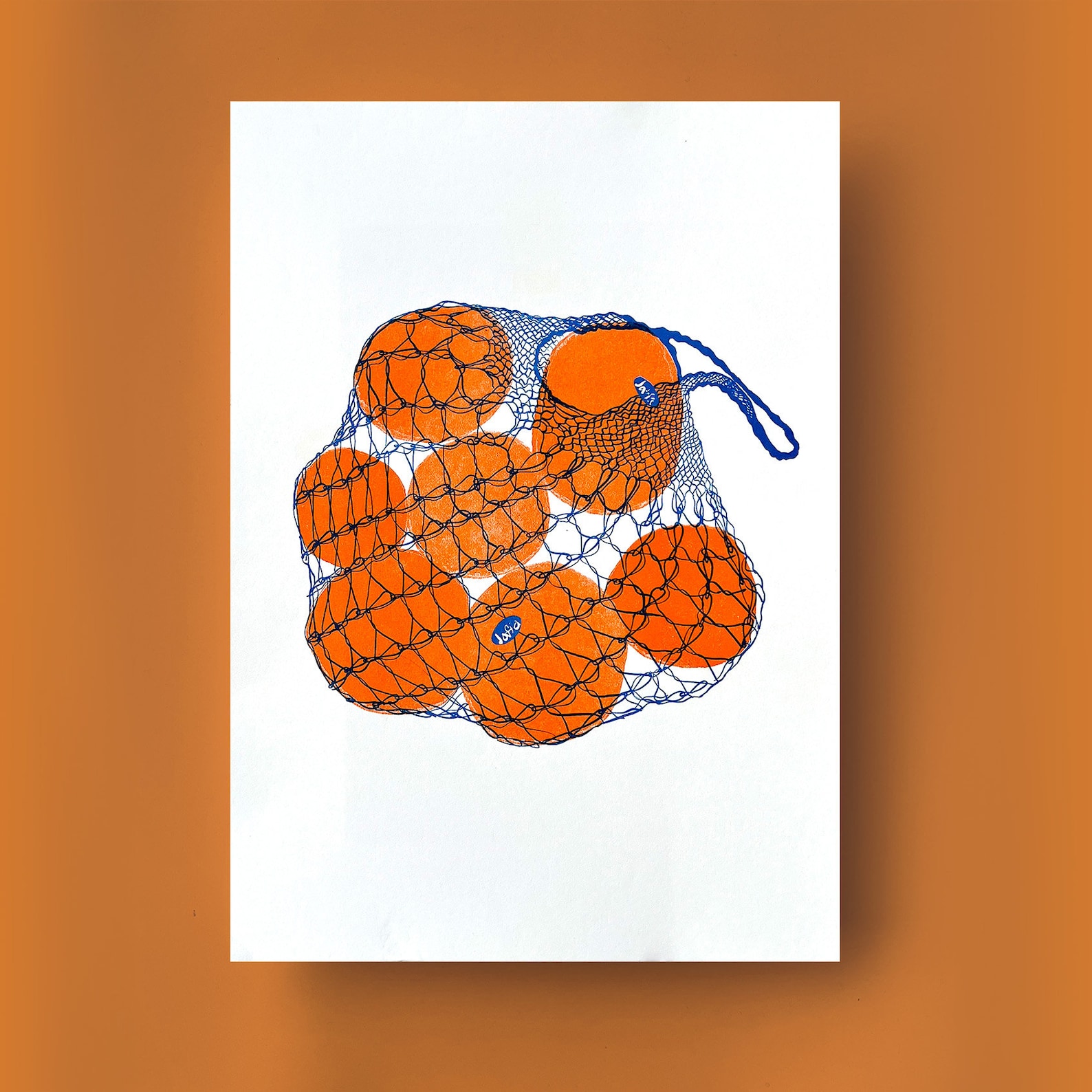 Oranges | High Quality Risograph Print | A3 | 3 Colors | Prints | Art ...