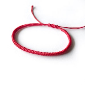 Red Bracelet, Waterproof Cord Bracelet Adjustable, Red String of Fate ...