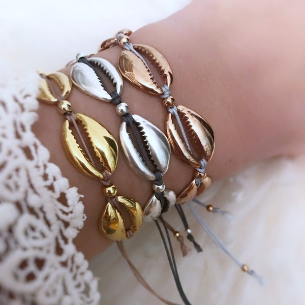 Shell Charm Bracelet - Etsy