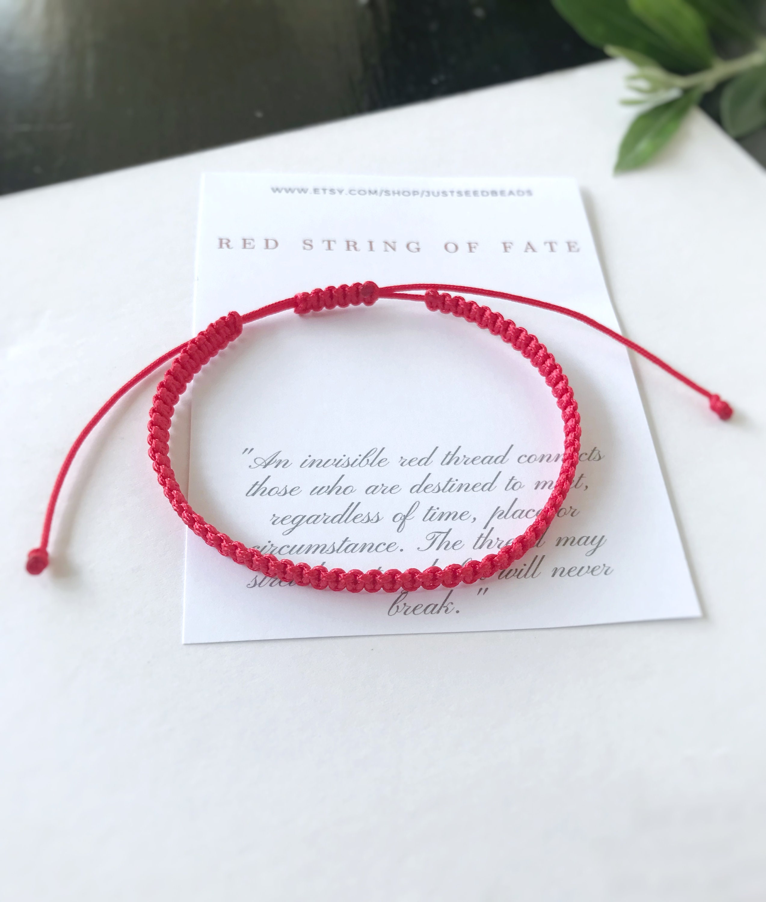 Red Bracelet Cord, Braided Simple Matching Bracelets for Women Gift - Etsy